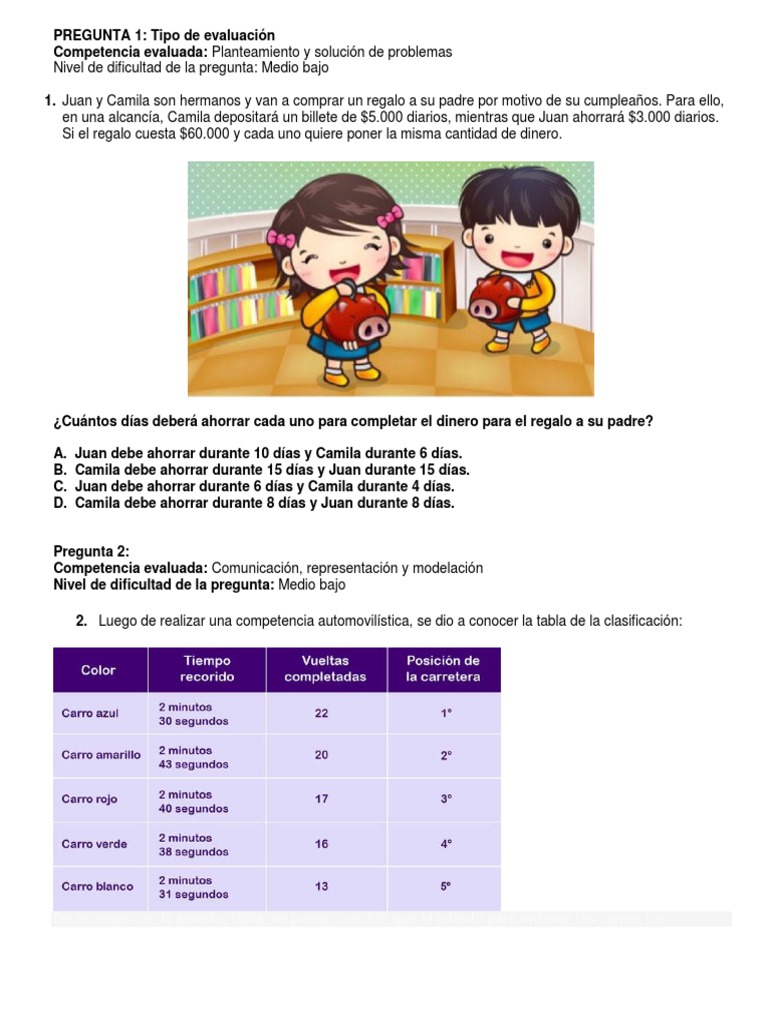 Cuadernillo Superate Abril 2017 Matematicas | PDF | Color | Enseñanza ...