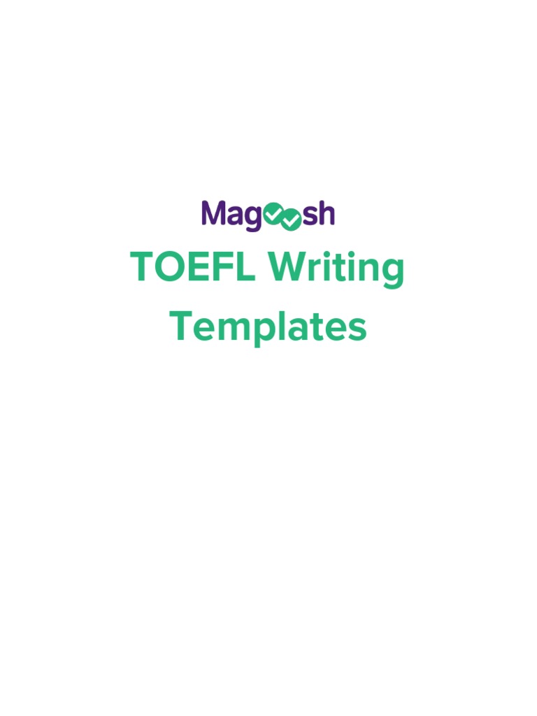 TOEFL Writing Ibt PDF | PDF
