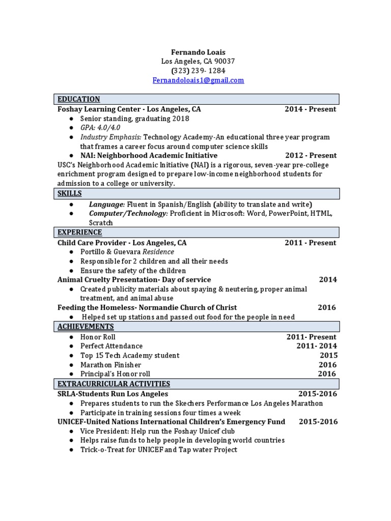 New Resume Fernando L | PDF