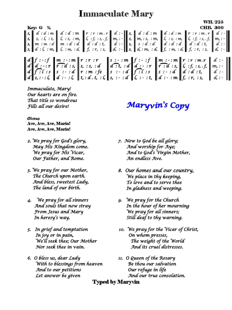 Immaculate Mary Pdf Abrahamic Religions Religious Belief And Doctrine