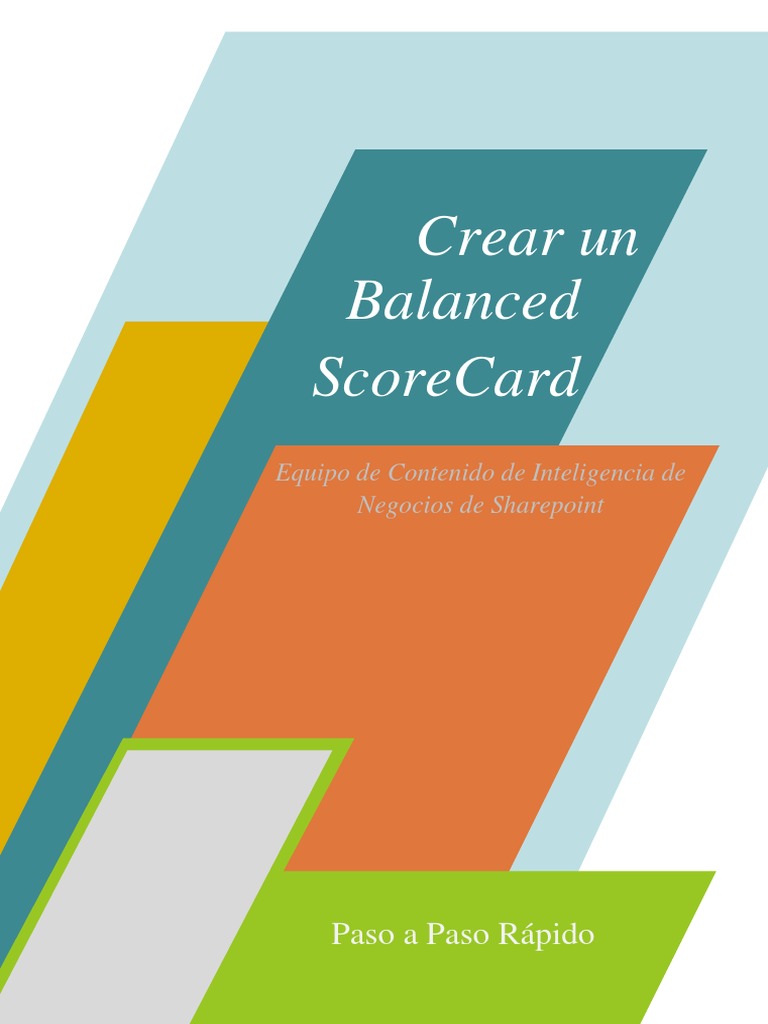 Crear un Balanced Scorecard + Sharepoint | Indicador de rendimiento ...