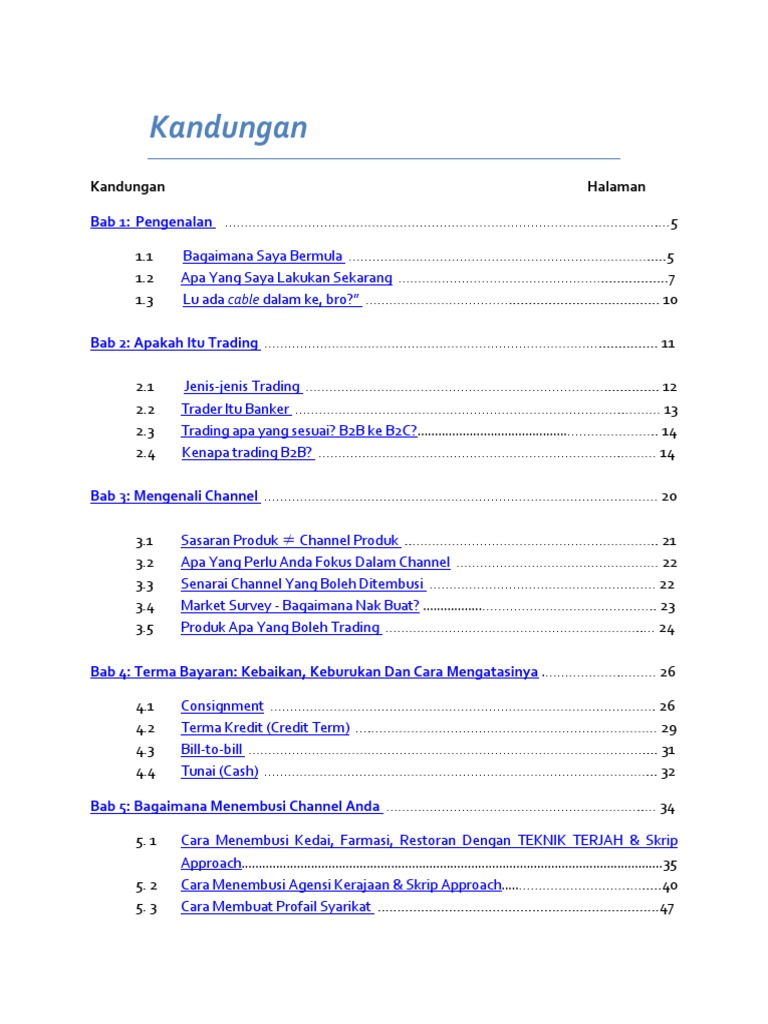Fail Sulit Trading (Latest & Updated) | PDF | Karier & Perkembangan ...