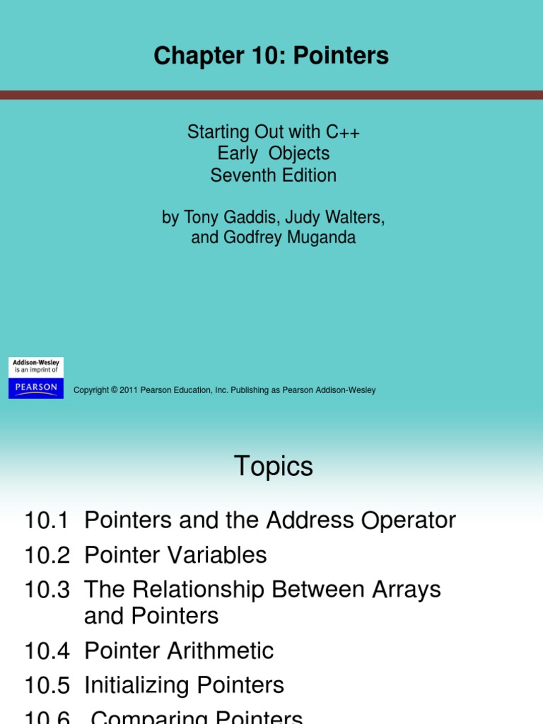 Chapter 10 | PDF | Pointer (Computer Programming) | Parameter (Computer Programming)