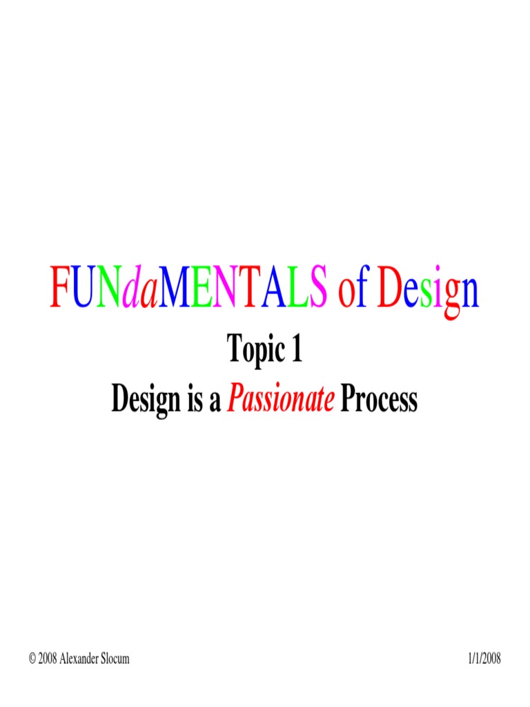 FUNdaMENTALs Topic 1 PDF | PDF