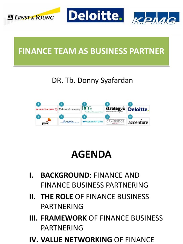Finance Team As Business Partner | PDF | Chief Financial Officer ...