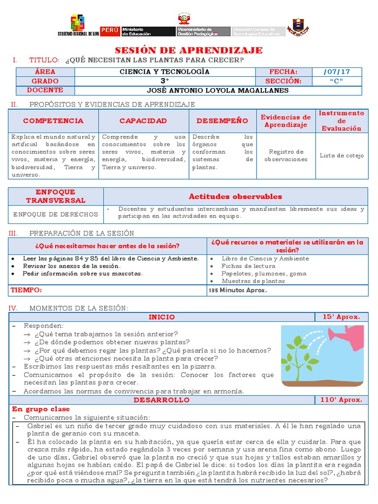 Necesidades de las plantas para crecer | PDF | Nutrientes | Plantas