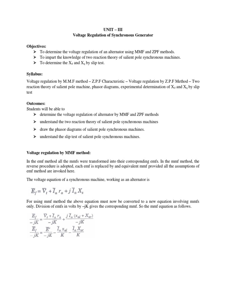 EM-3 Unit-3 | PDF | Electrical Equipment | Quantity