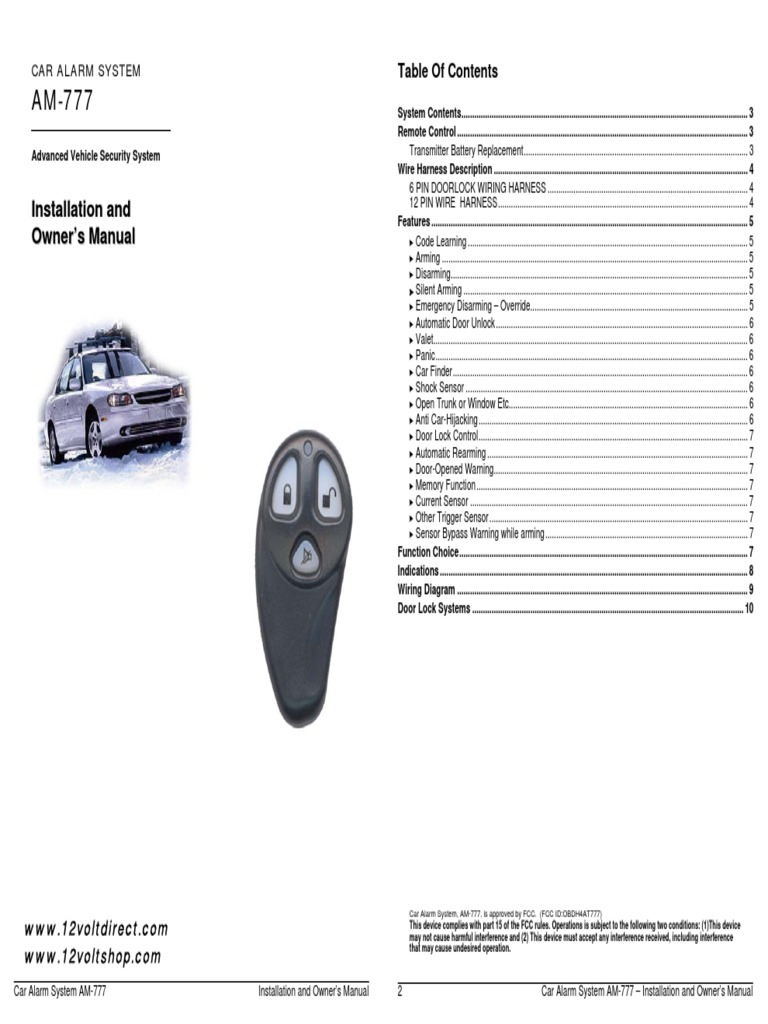 Alarm Am777 0101 Io en | PDF | Electrical Engineering | Manufactured Goods