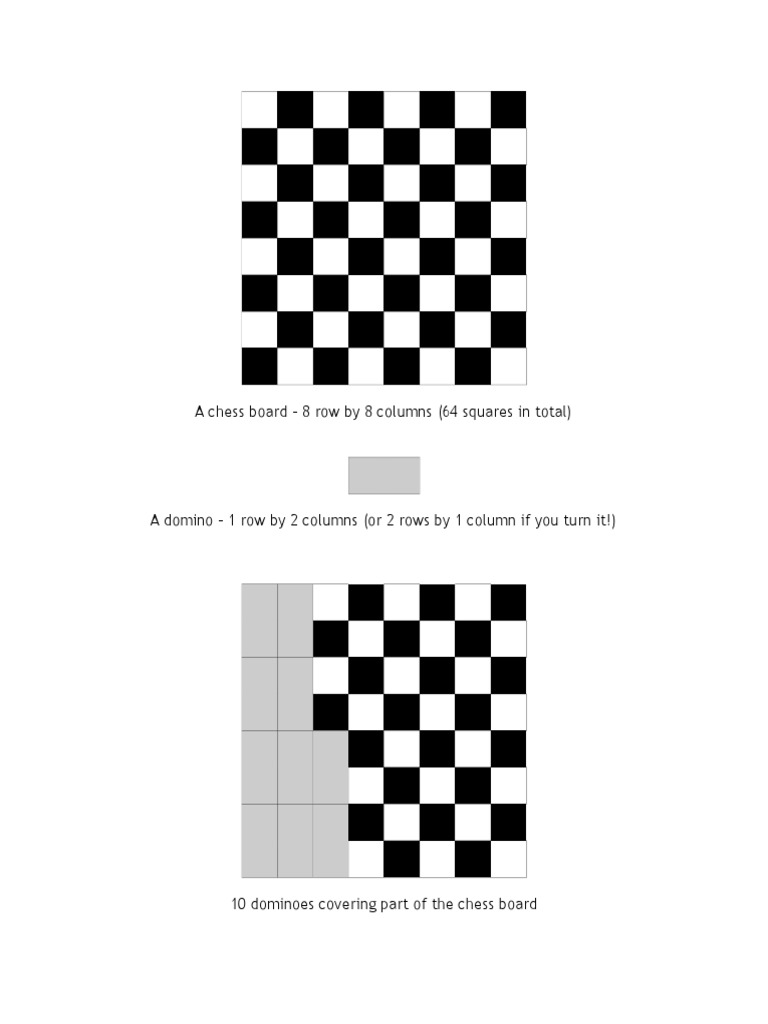 A Chess Board - 8 Row by 8 Columns (64 Squares in Total) | PDF