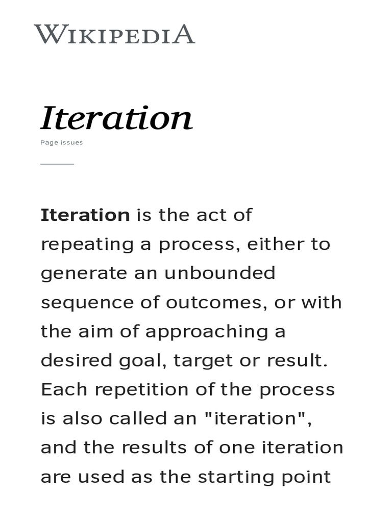 Iteration PDF | PDF | Iteration | Computer Engineering