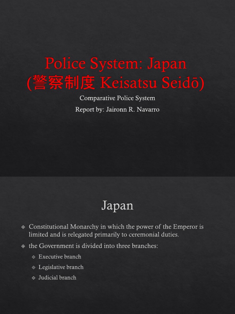 Comparative Police System - Japan | PDF
