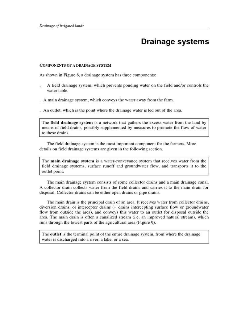 Chapter 3 Drainage System | PDF | Drainage | Water Management
