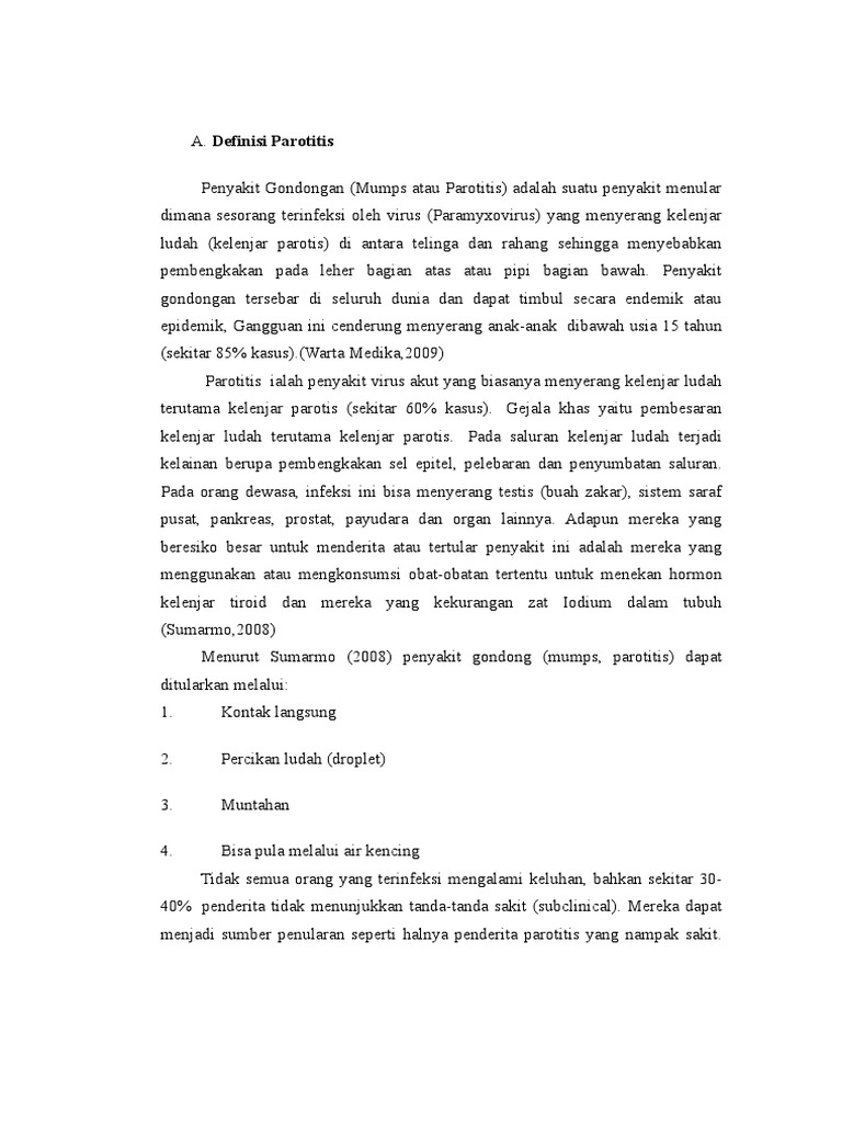 LP Parotitis | PDF | Sains & Matematika