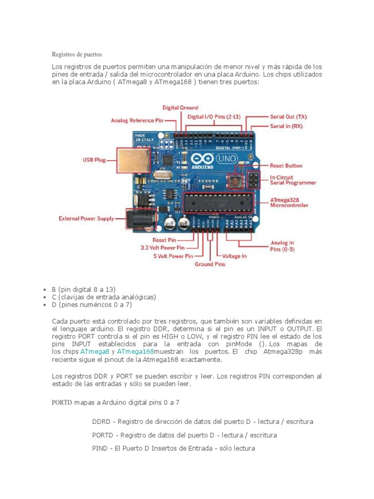 Registros de Puertos | Poco | Arduino