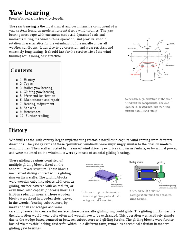 Yaw Bearing | PDF | Machines | Mechanical Engineering