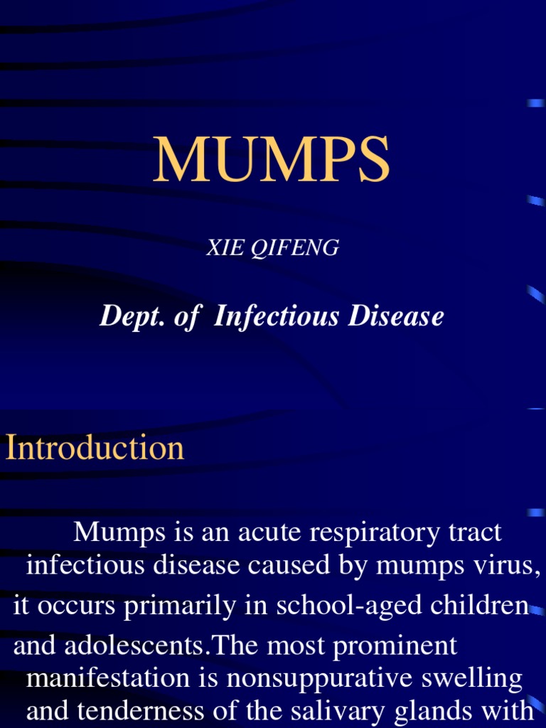 4-MUMPS | Virology | Infection
