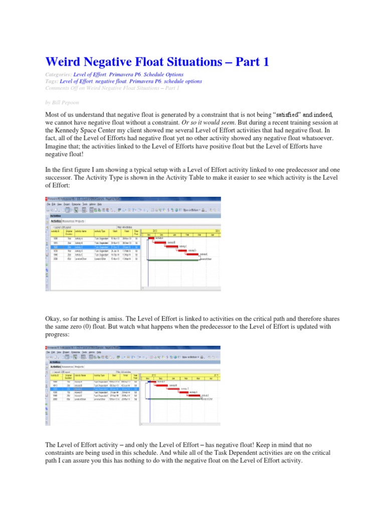 Weird Negative Float Situations | PDF | Computing | Computing And Information Technology