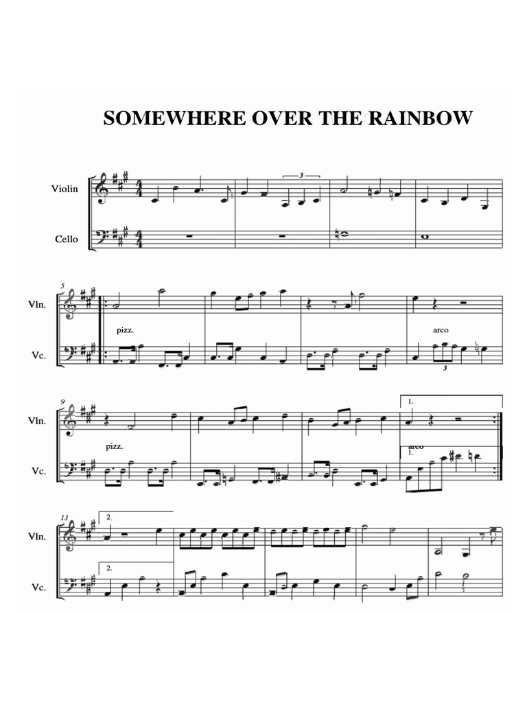 Somewhere Over The Rainbow | PDF