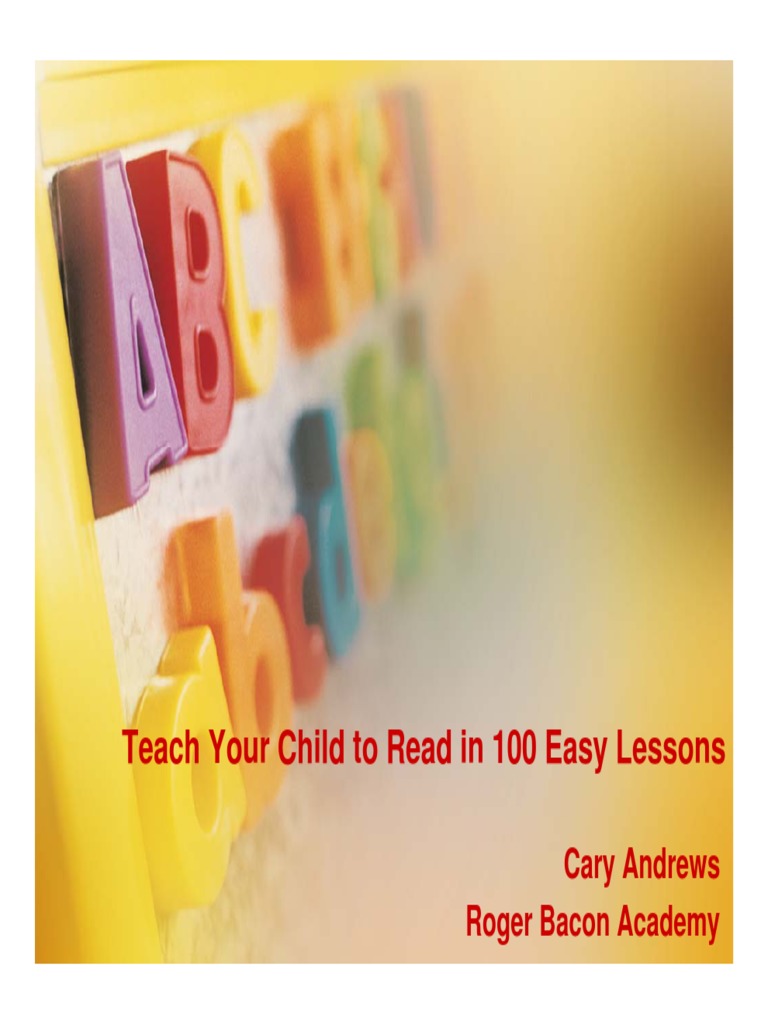 Teach Your Child to Read: 100 Lessons | PDF | Career & Growth