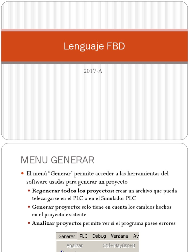 Lenguaje FBD | PDF | Programa de computadora | Programación