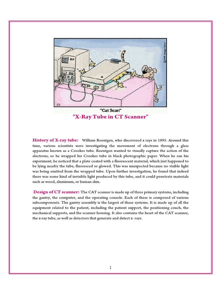 X-Ray Tube in CT Scanner PDF | PDF | Vacuum Tube | Ct Scan