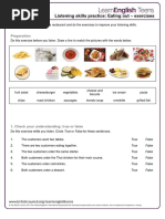 British Food (Worksheets) | PDF | British Cuisine | Meal