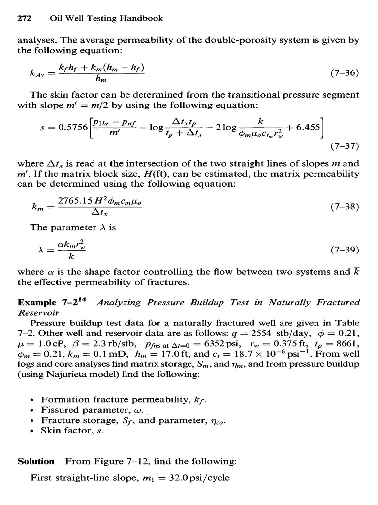 m/2 by Using The Following Equation:: Example 7-2 | PDF | Permeability ...
