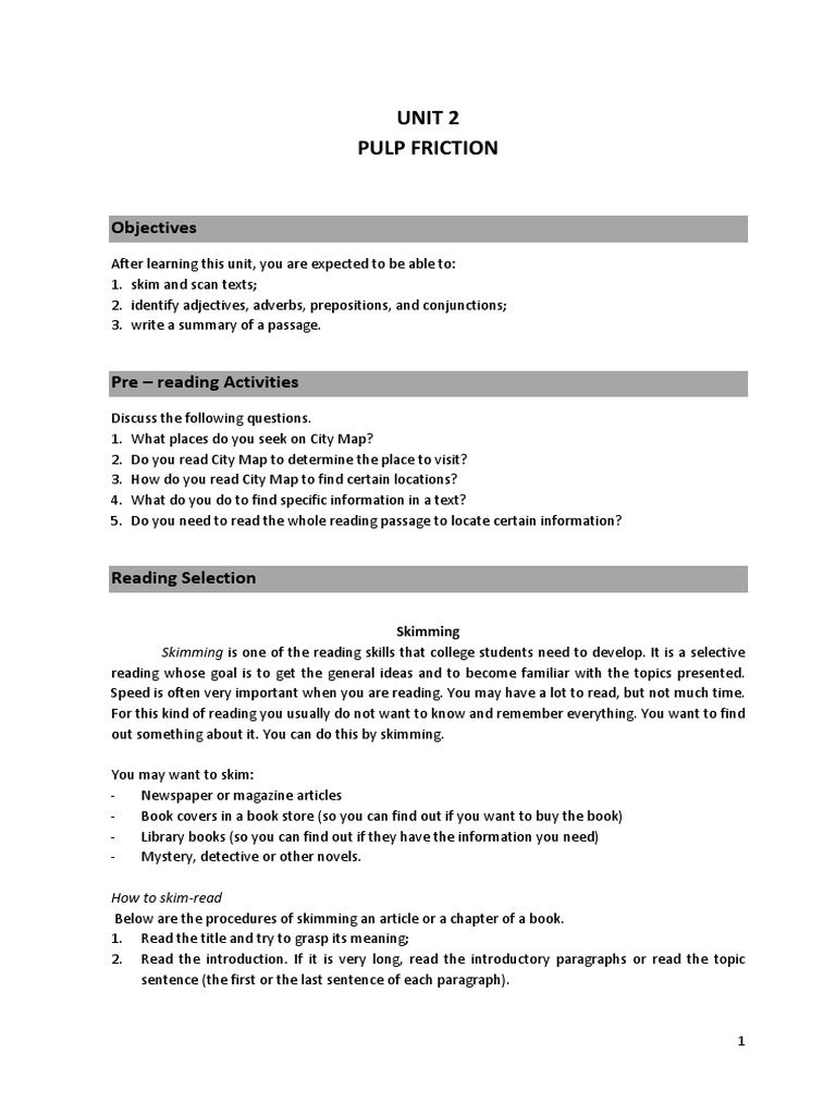 Unit 2 Pulp Friction PDF | PDF