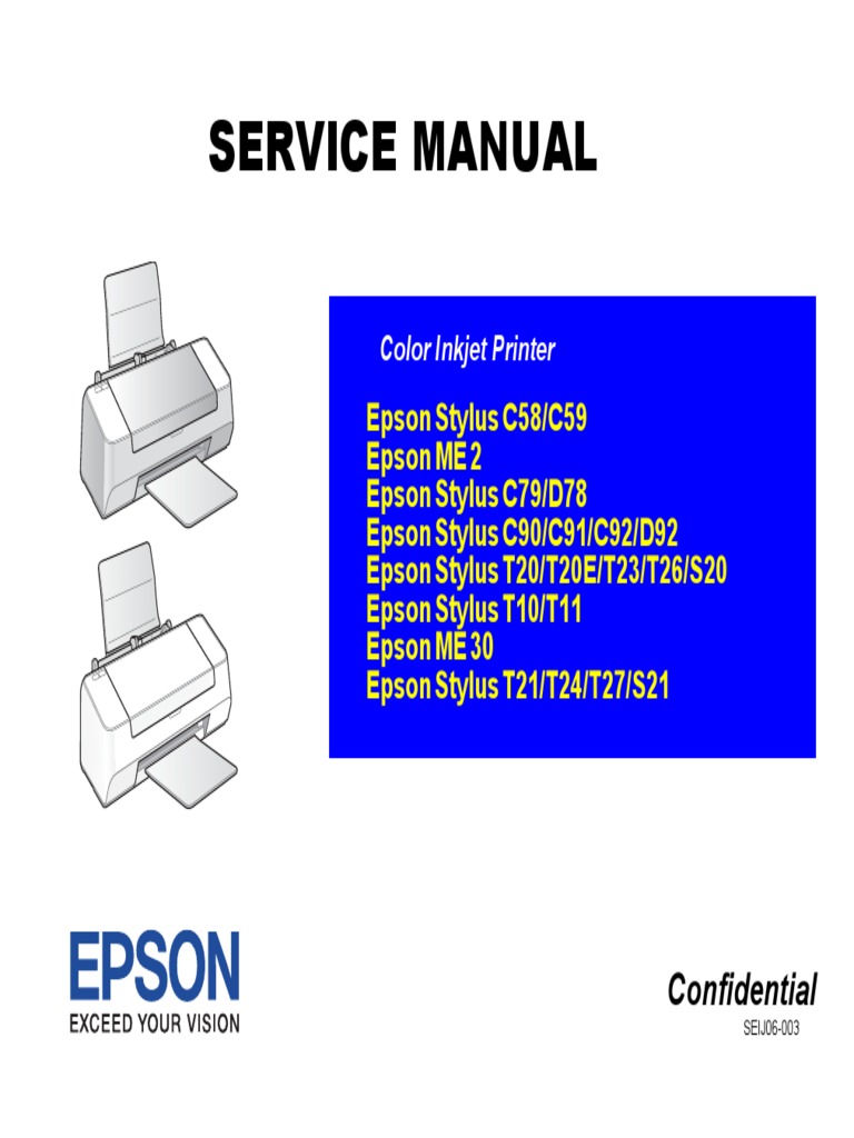 Epson Service Manual PDF | PDF