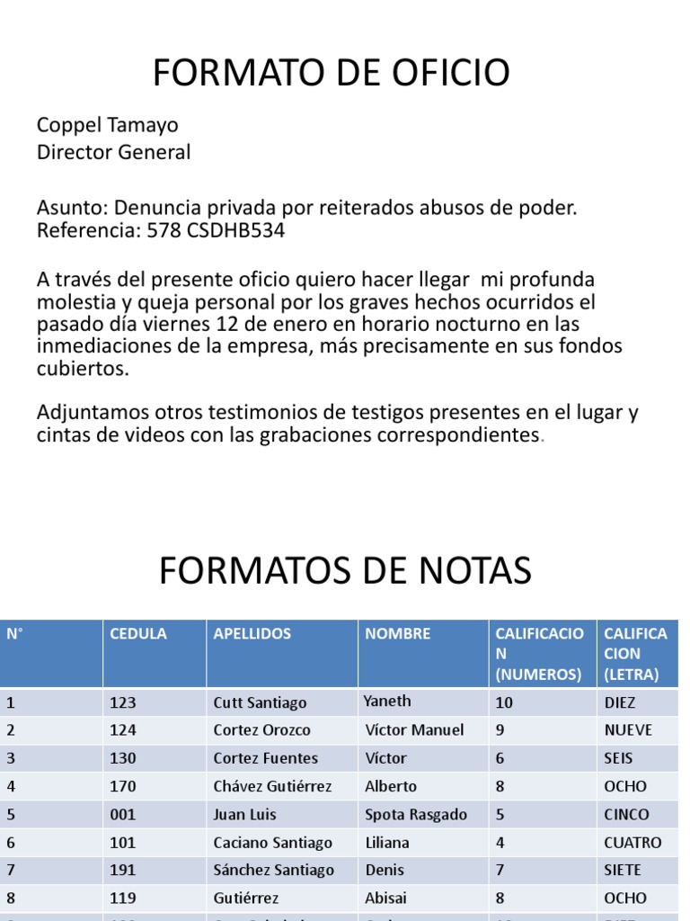 Formato de Oficio | Descargar gratis PDF | Agitación