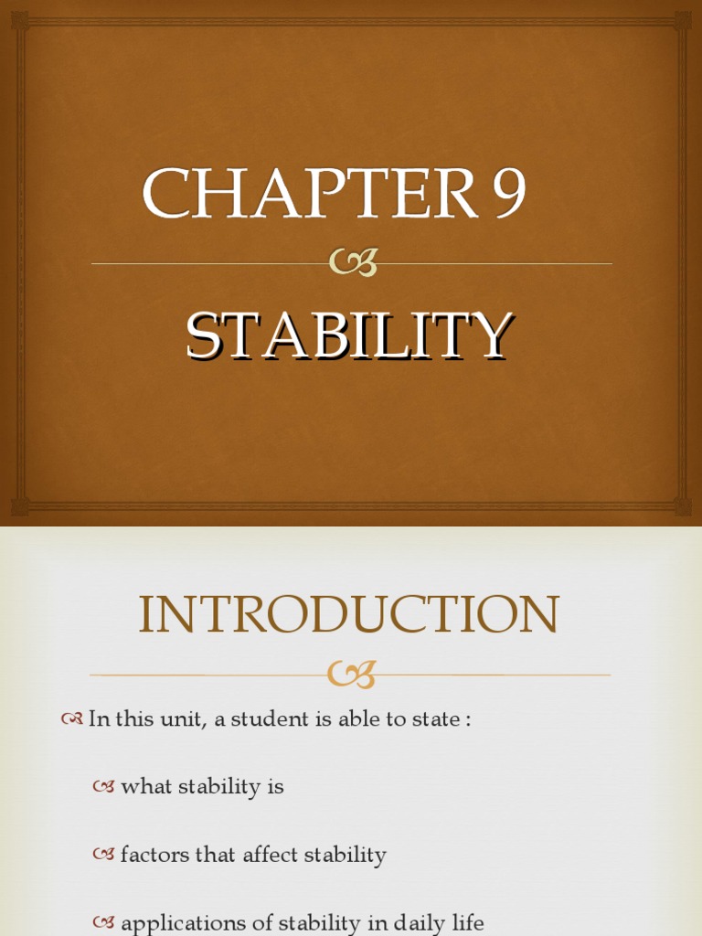 Stability Science Form 2 | PDF