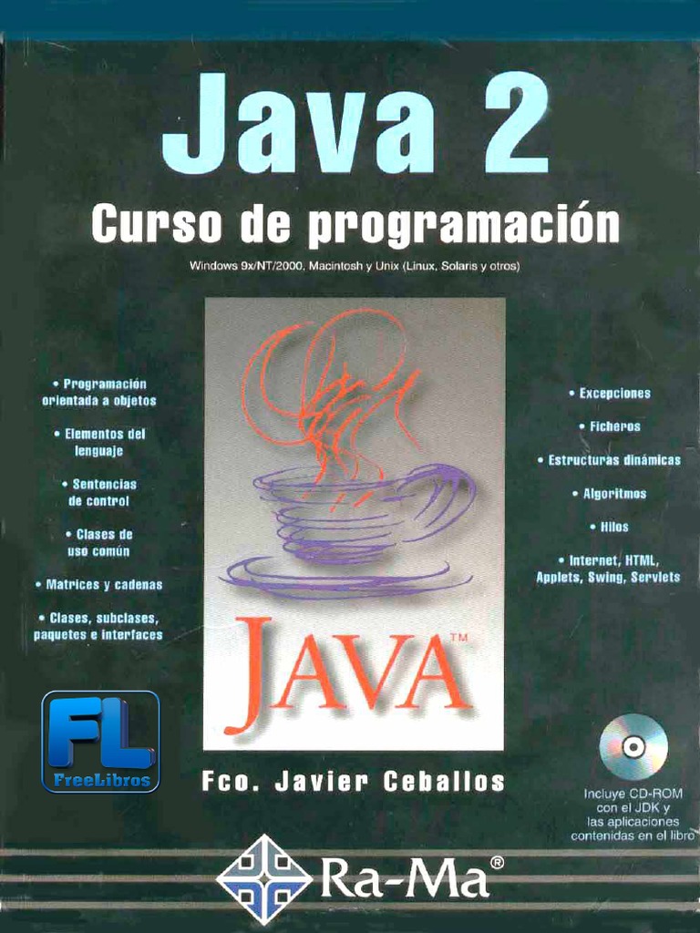 Java 2. Curso de Programación - Javier Ceballos-BN | PDF | Codificaciones | Formalismo (deductivo)