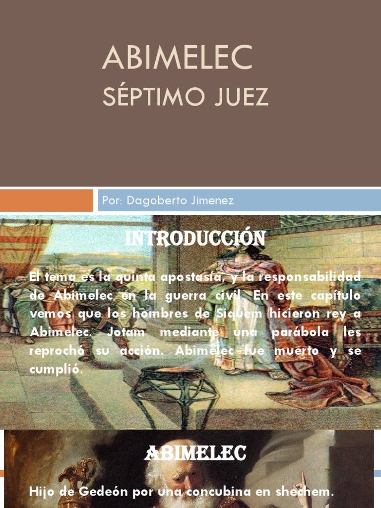 ABIMELEC | PDF | Biblia | Religión y creencia