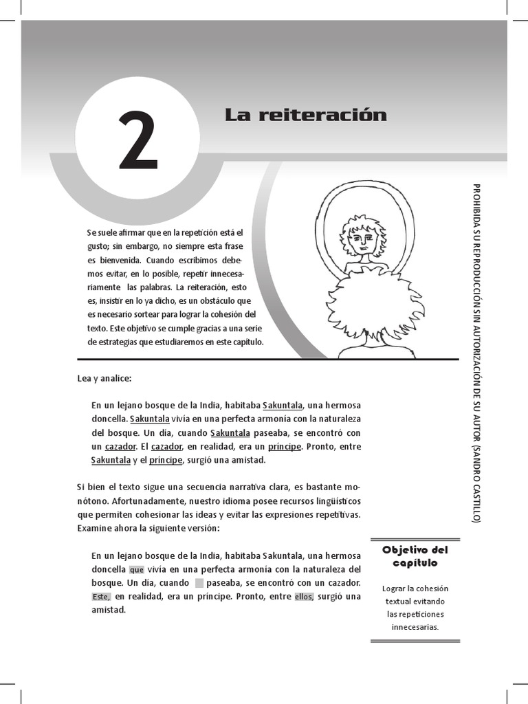 Redacción para Principiantes: La Reiteración | PDF | El libro de los ...