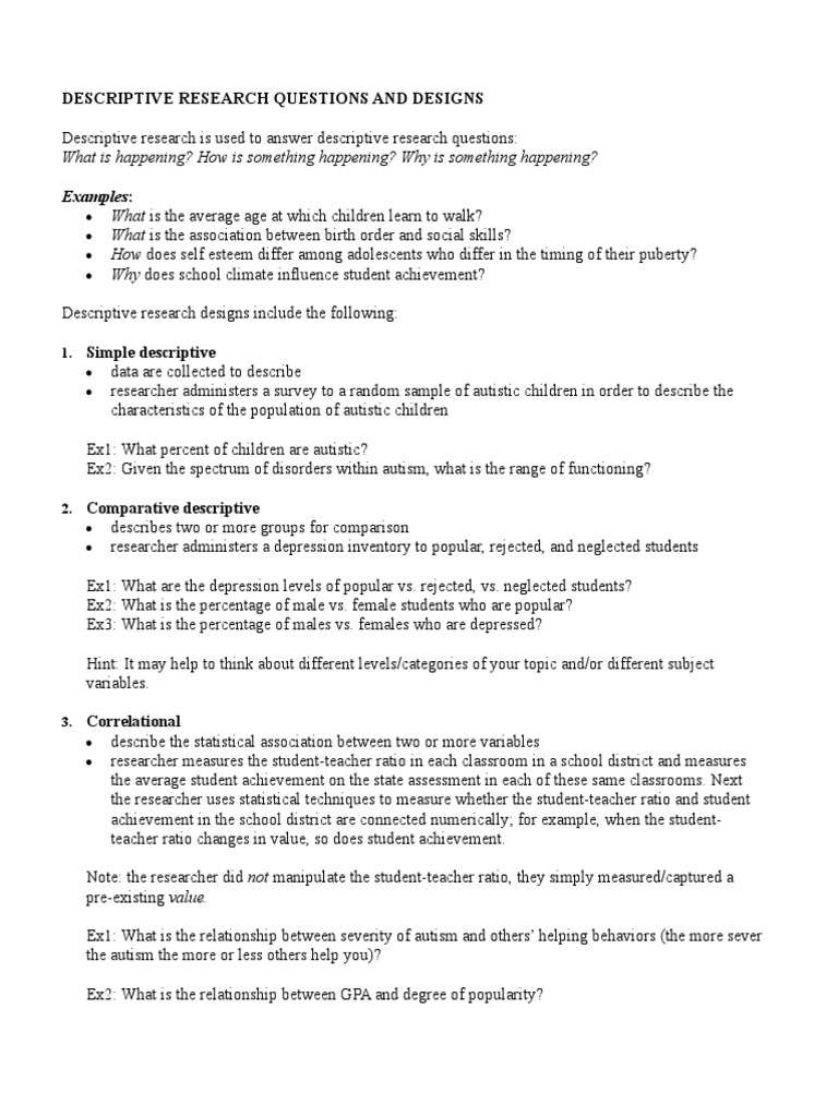 380 Research Questions Helpsheet | PDF | Experiment | Psychological ...