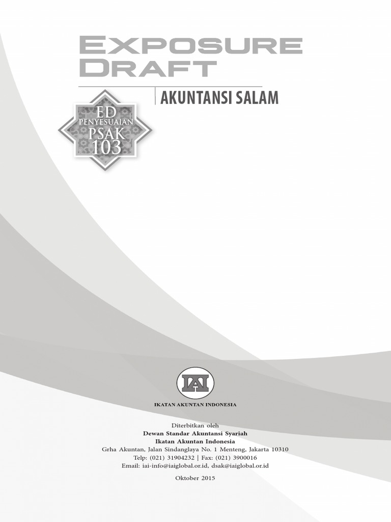 02 - ED Penyesuaian PSAK 103 Akuntansi Salam | PDF