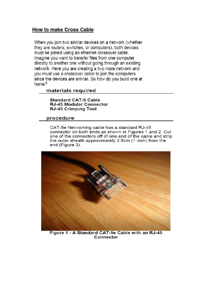 Cross Cable Connection | PDF