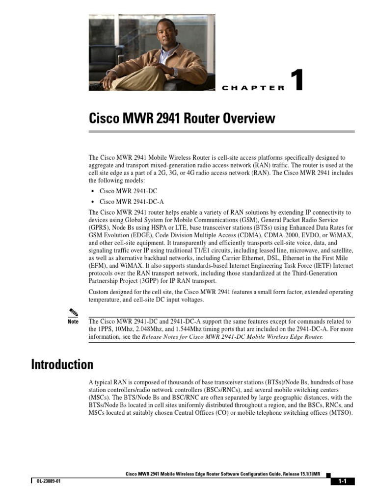Cisco MWR 2941 Router Overview | PDF | Wi Max | Router (Computing)