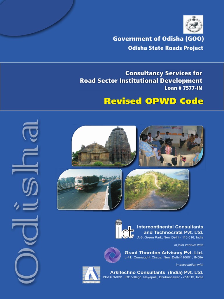 Final Revised OPWD Code | PDF | Public Works | Public–Private Partnership