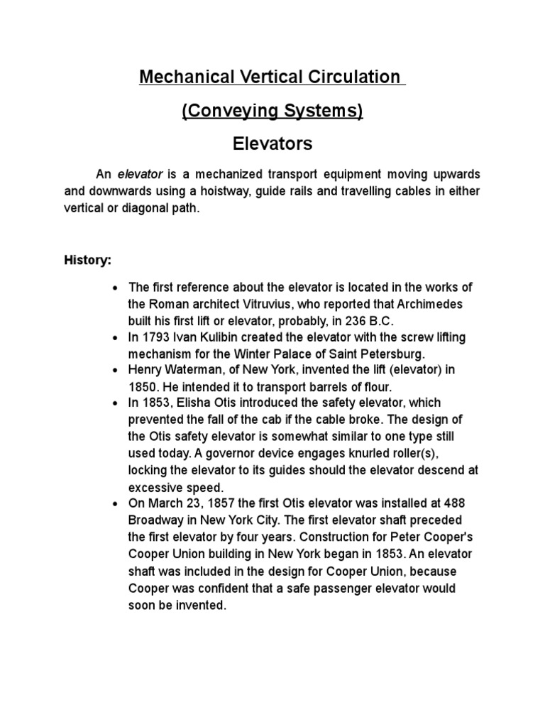 Elevators & Escalators | PDF | Escalator | Elevator