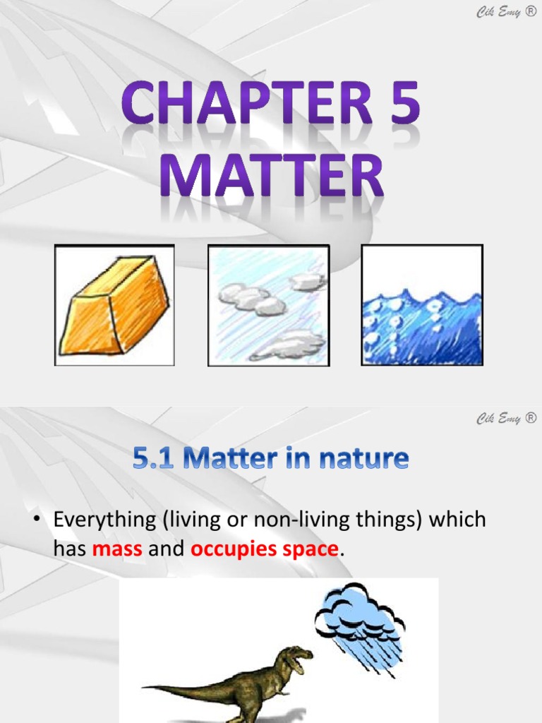 Chap 5 Matter | Download Free PDF | Density | Solution