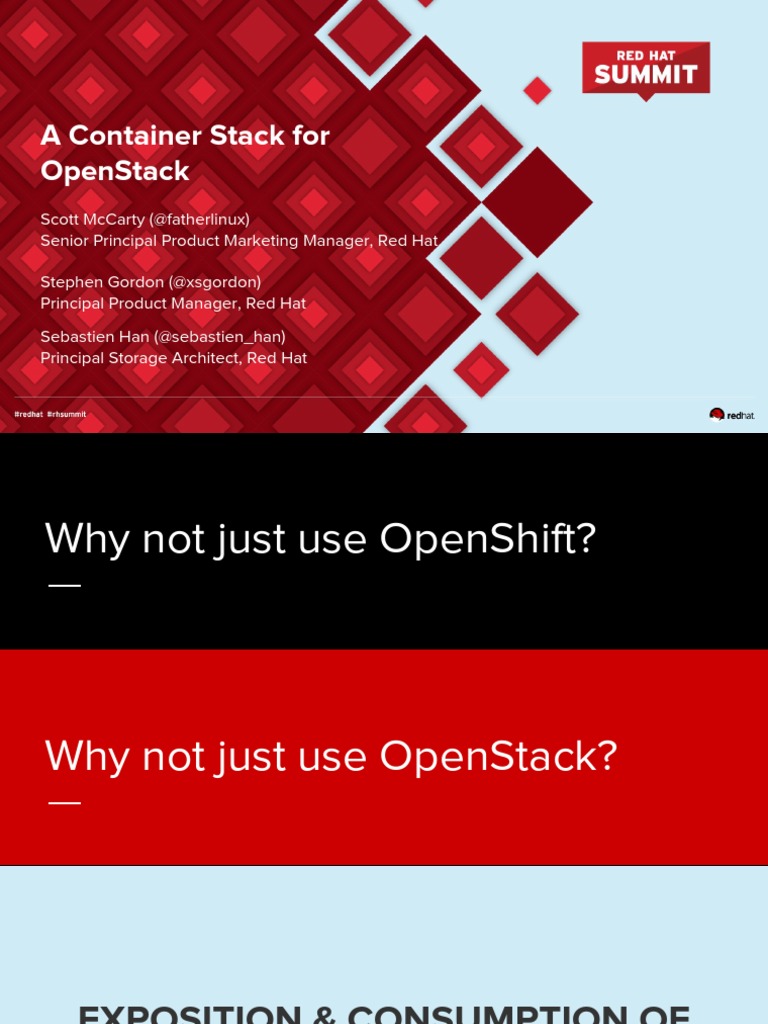 A Container Stack For Openstack Pdf Open Stack Software Architecture