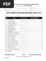 Daily Machine Check List - Lathe Machine | PDF | Grinding (Abrasive ...
