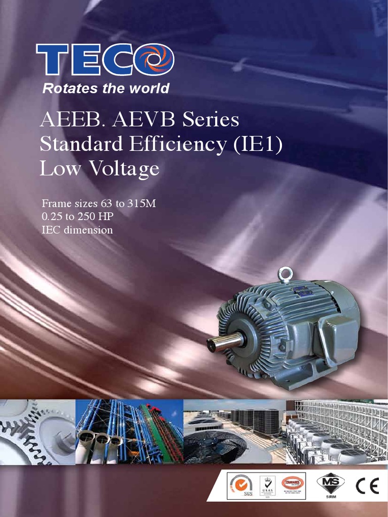 AEEB. AEVB Series Standard Efficiency (IE1) Low Voltage: Rotates The ...