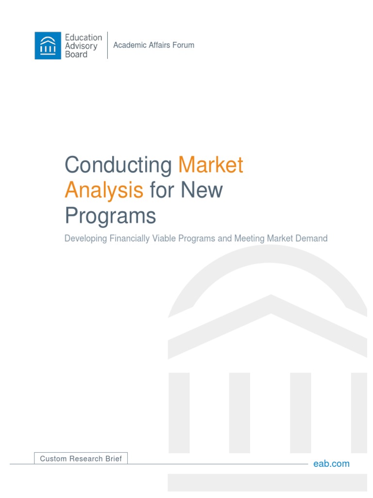 34 Conducting Market Analysis For New Programs | PDF | Marketing ...