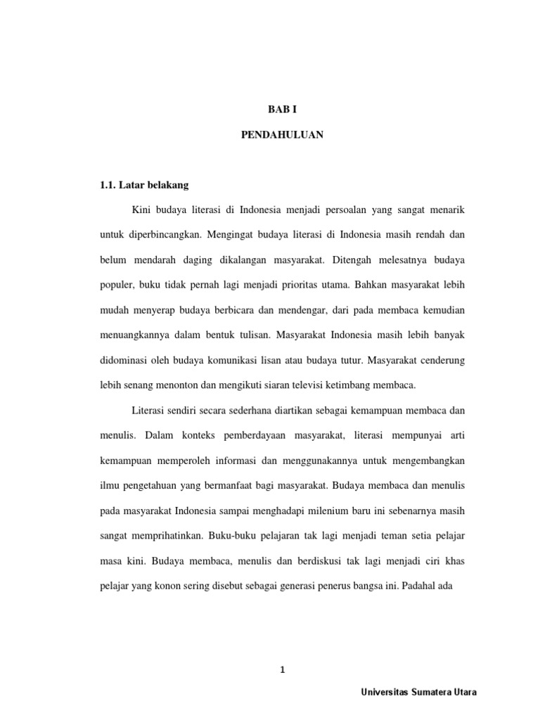 Budaya Literasi Rendah di Indonesia | PDF