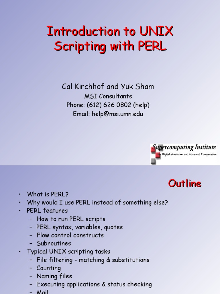 Perl | PDF | Perl | Command Line Interface