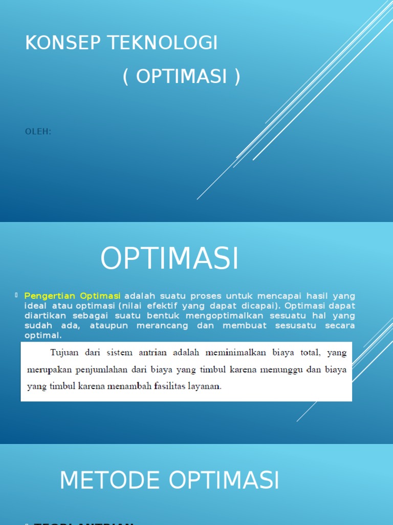 Optimasi | PDF