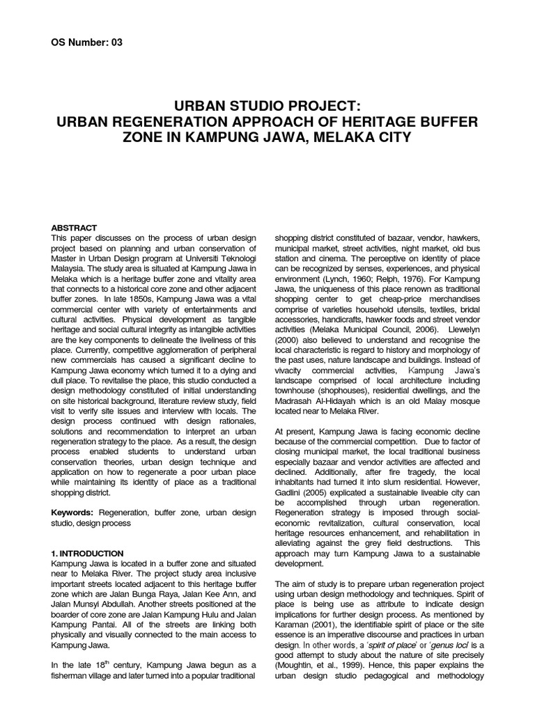 Urban Design Project Urban Regeneration PDF | PDF | Urban Renewal ...