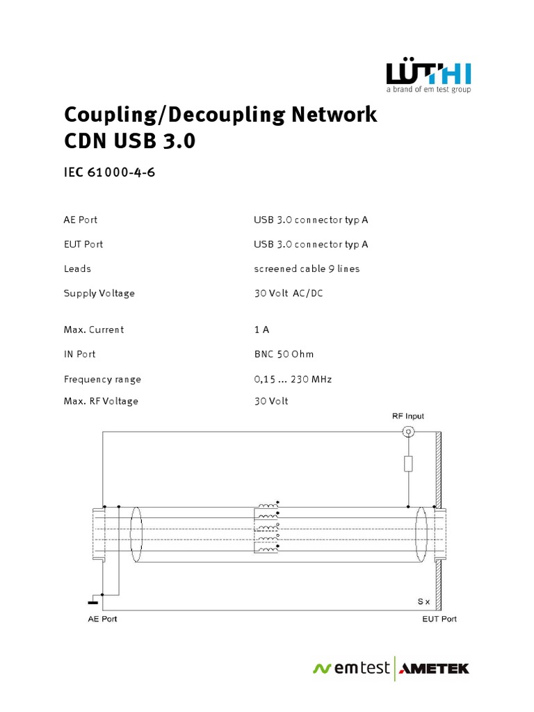 Coupling/Decoupling Network CDN Usb 3.0 | PDF | Science & Mathematics ...